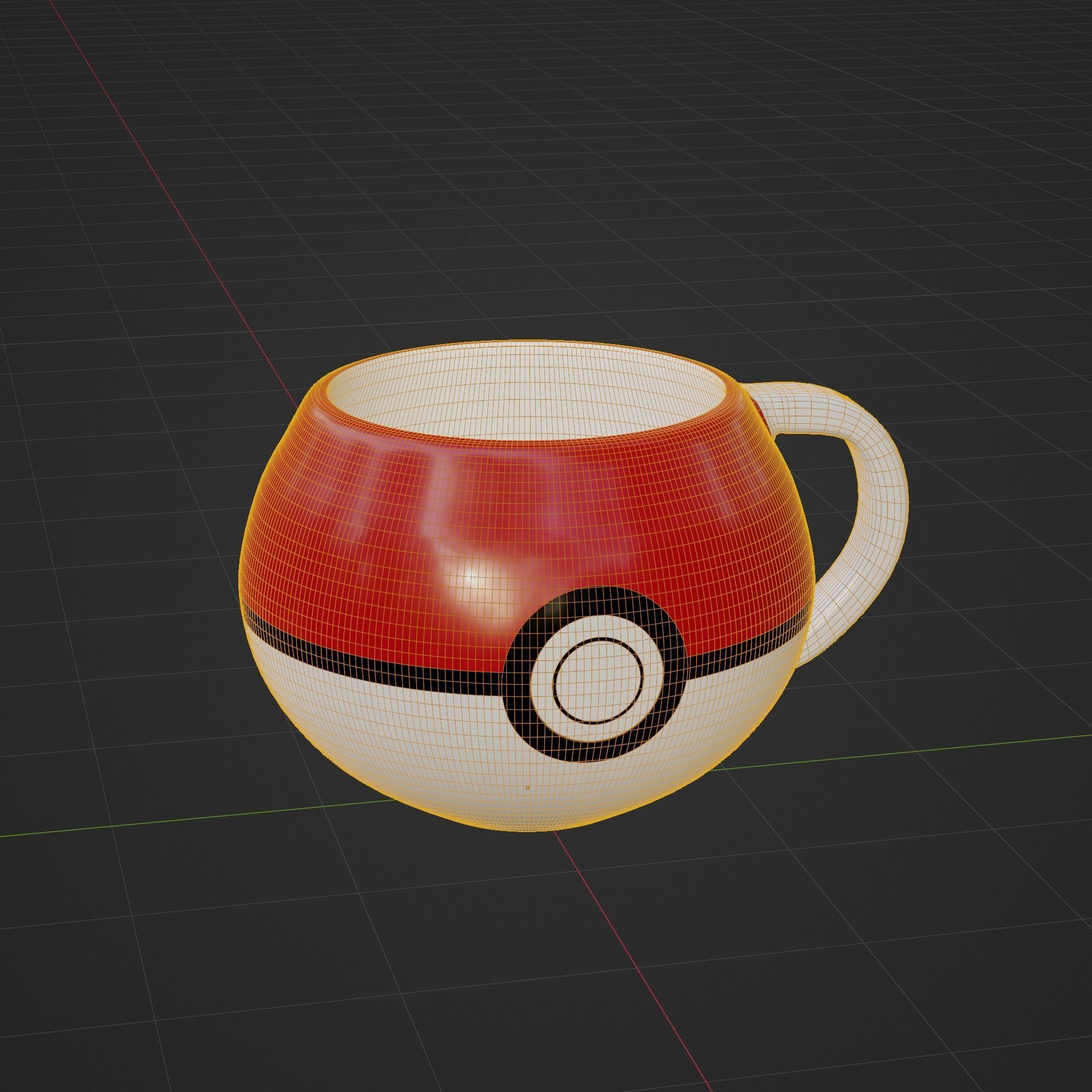 Pokemon - Pokeball Cup 3D Model free 3D model | CGTrader