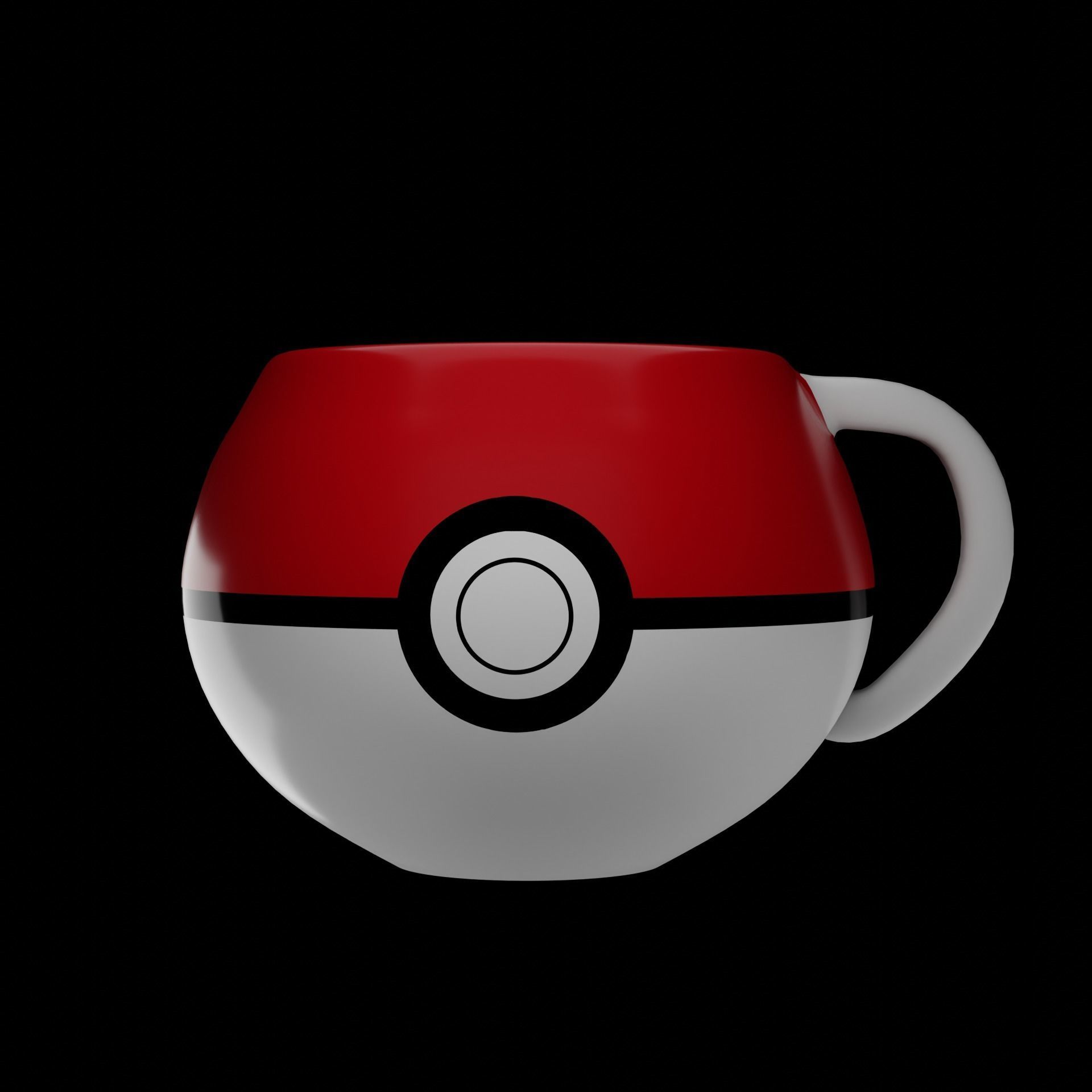 Pokemon - Pokeball Cup 3D Model free 3D model | CGTrader