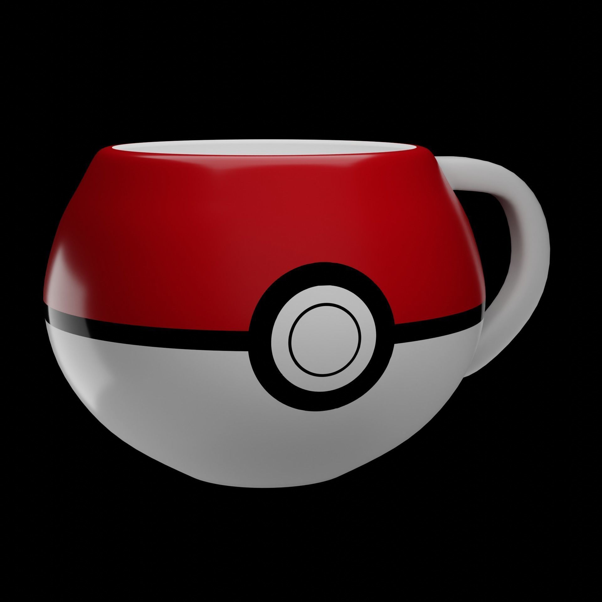 Pokemon - Pokeball Cup 3D Model free 3D model | CGTrader