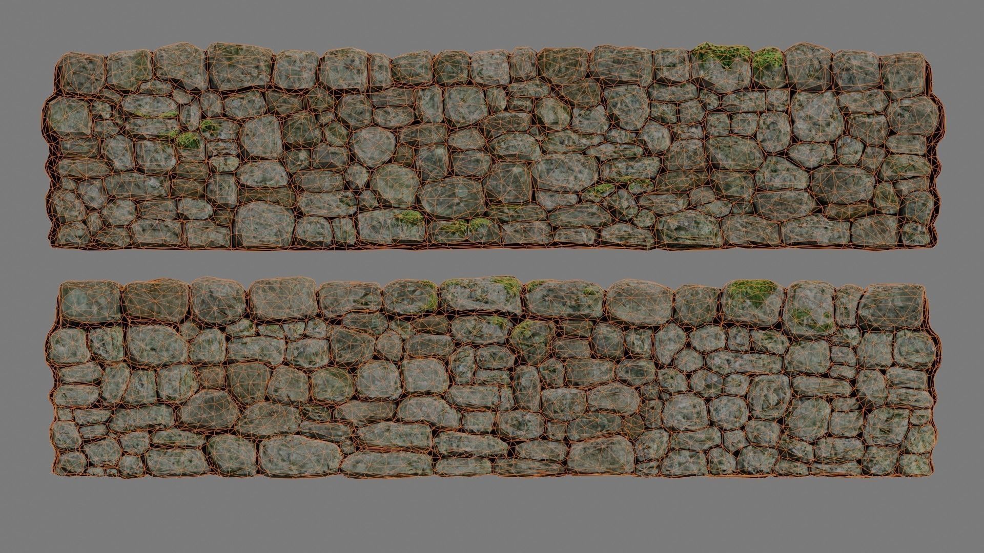 3D model Drystone Wall Modular VR / AR / low-poly | CGTrader