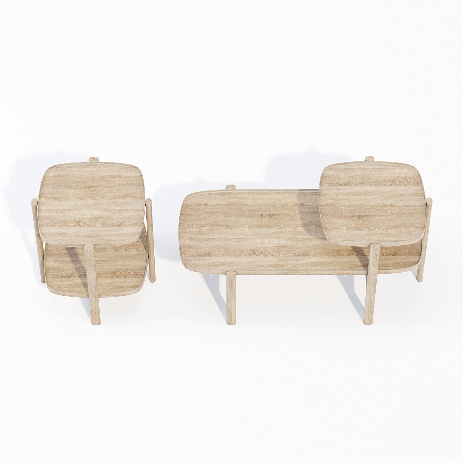 Ashi tables 3D model | CGTrader