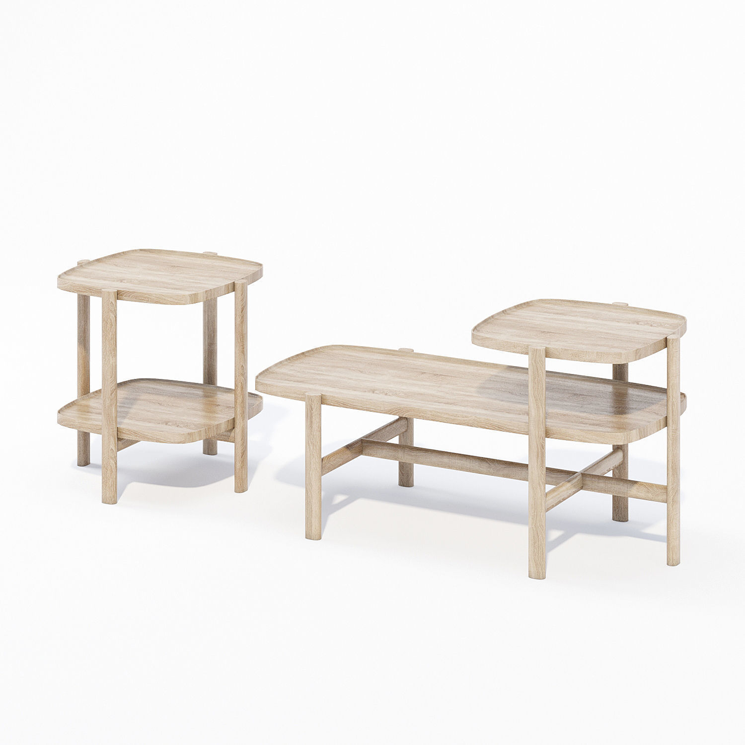 Ashi tables 3D model | CGTrader