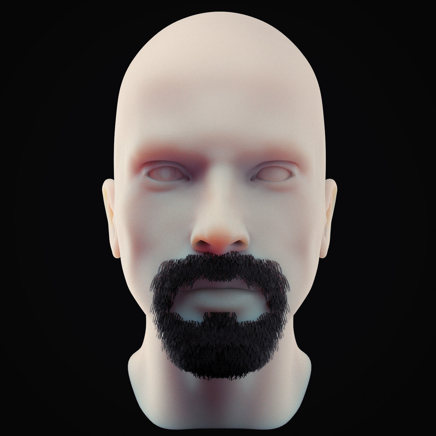3D model Beard Low Poly 1 VR / AR / low-poly | CGTrader