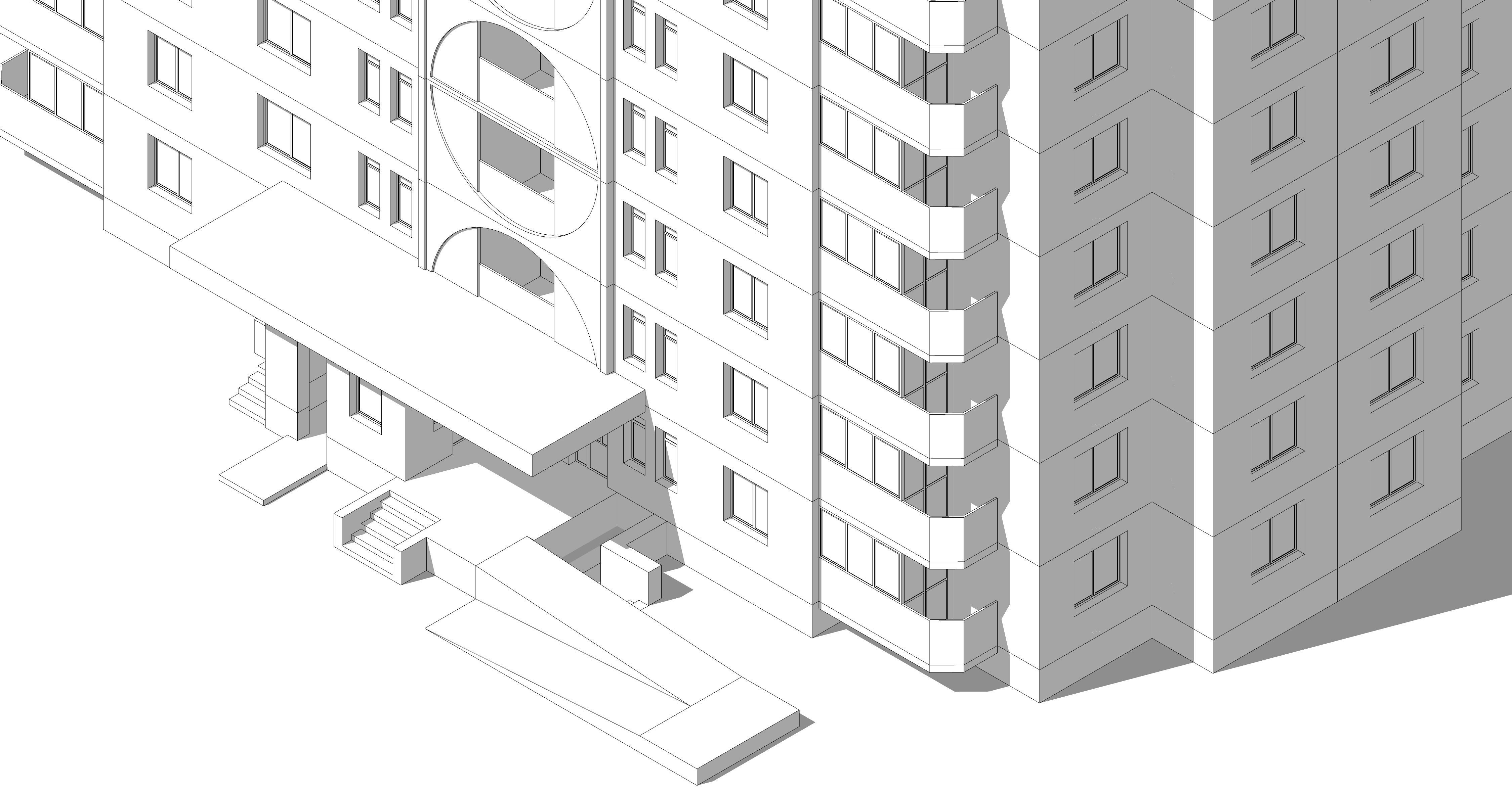 Soviet Serial Panel House 3D model | CGTrader