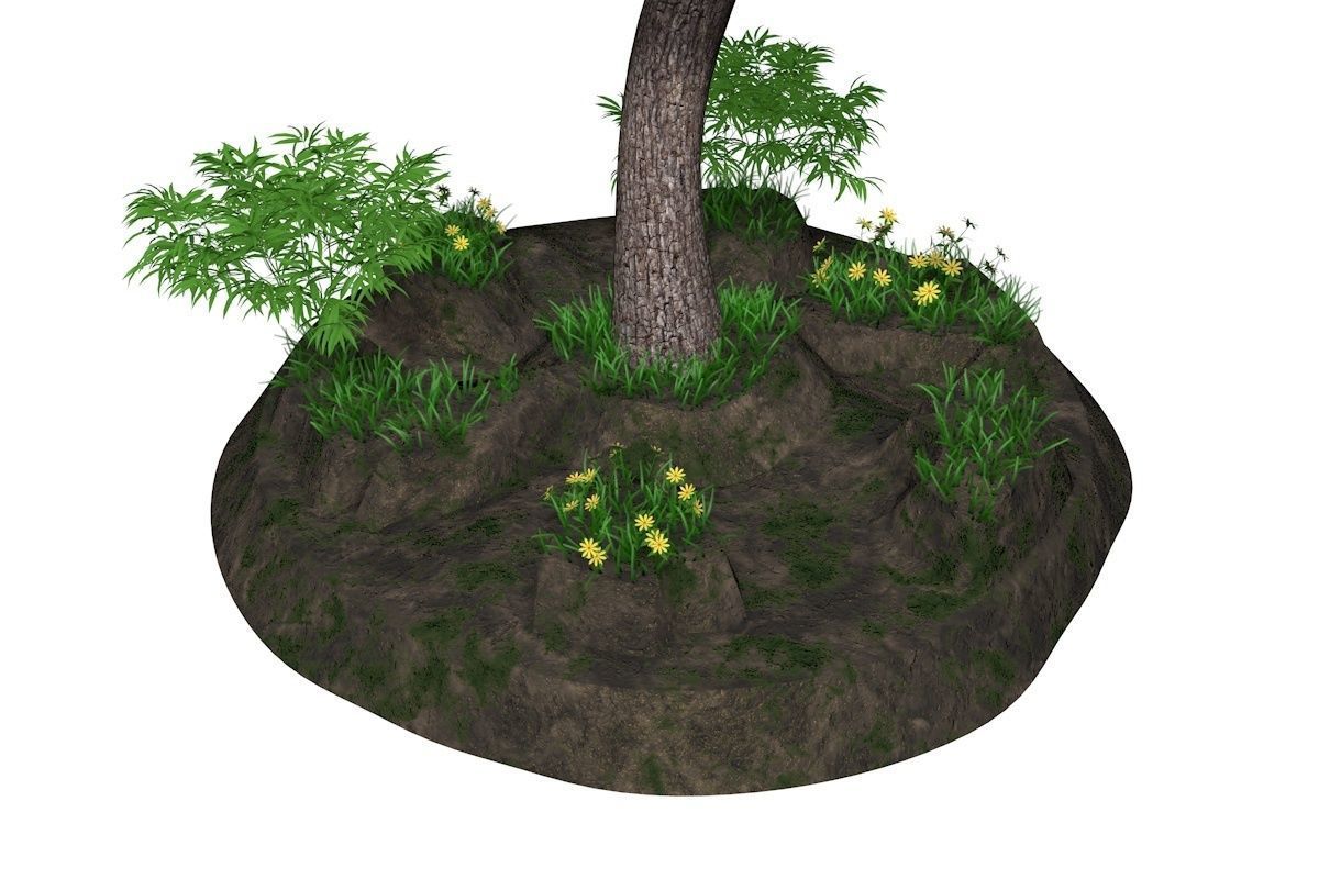 Tree scene 3D model | CGTrader