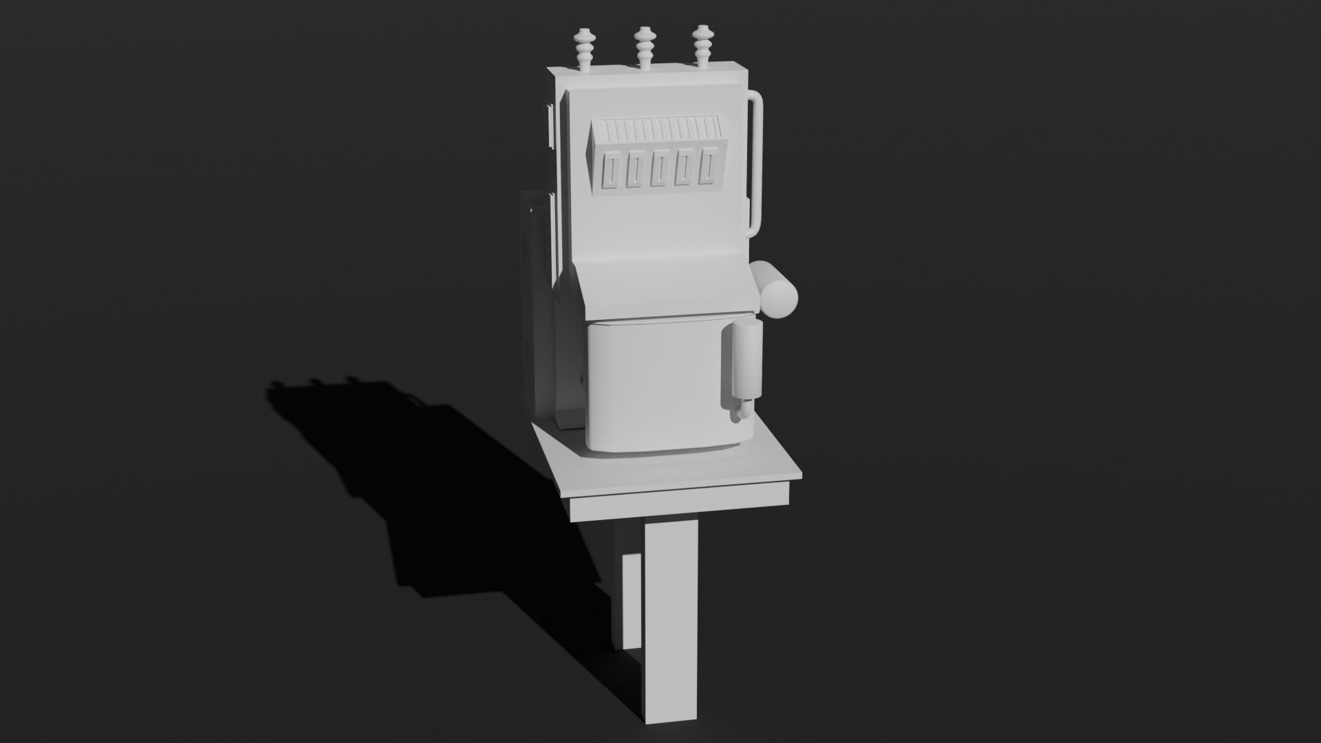 3D model Soviet type electrical power distribution transformer VR / AR ...