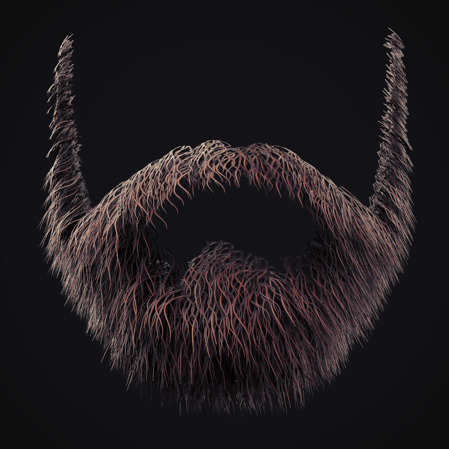 3D model Beard Low Poly 8 VR / AR / low-poly | CGTrader