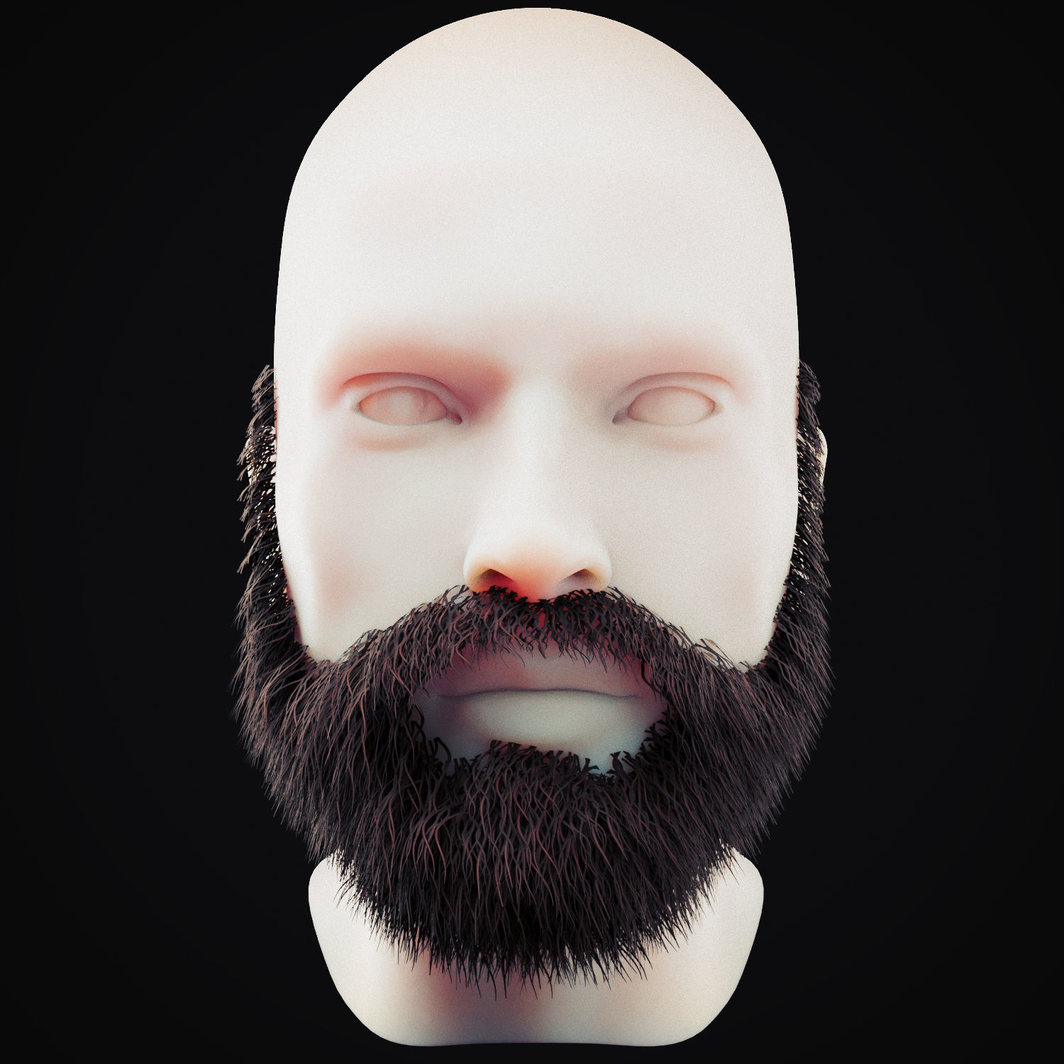 3D model Beard Low Poly 8 VR / AR / low-poly | CGTrader