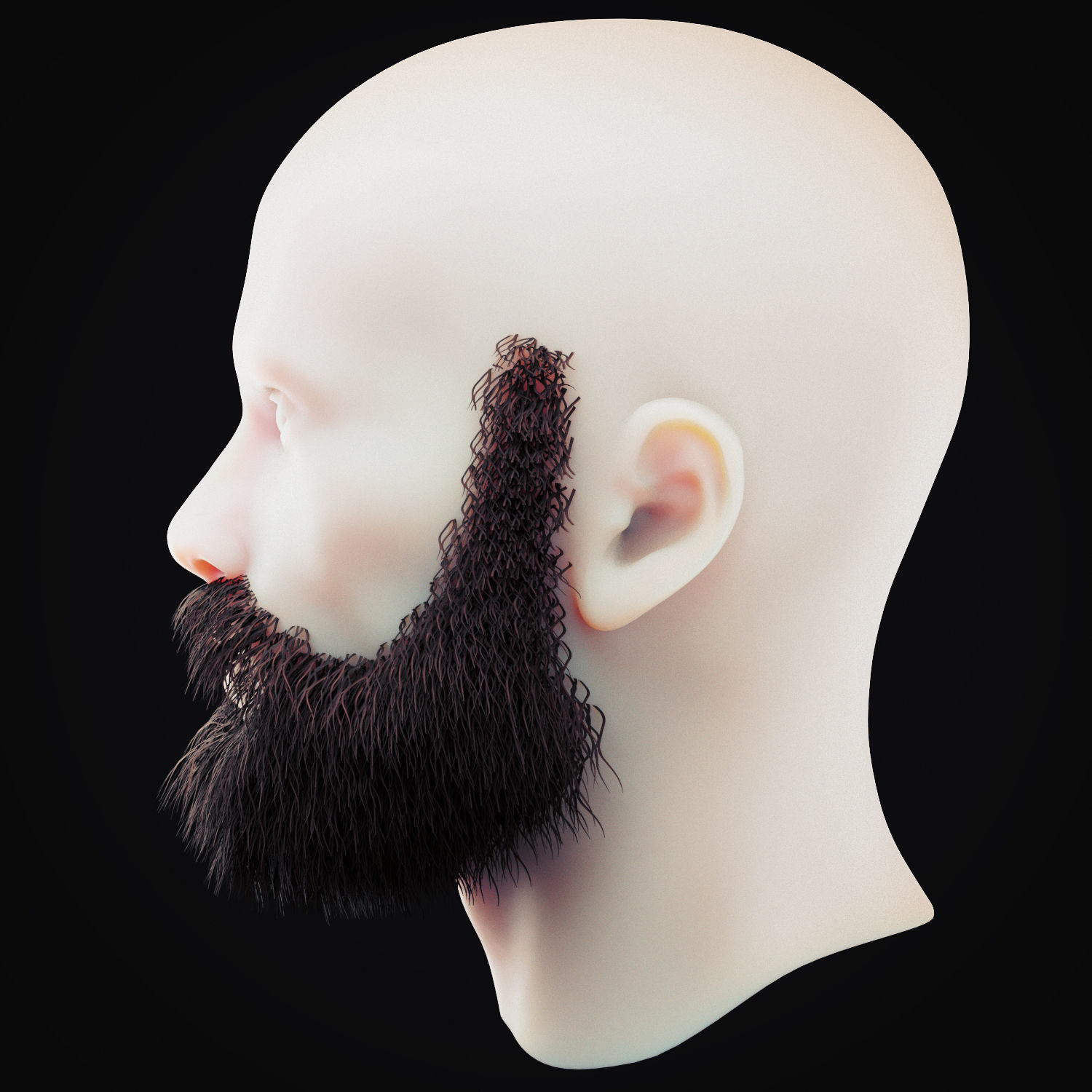 3D model Beard Low Poly 8 VR / AR / low-poly | CGTrader