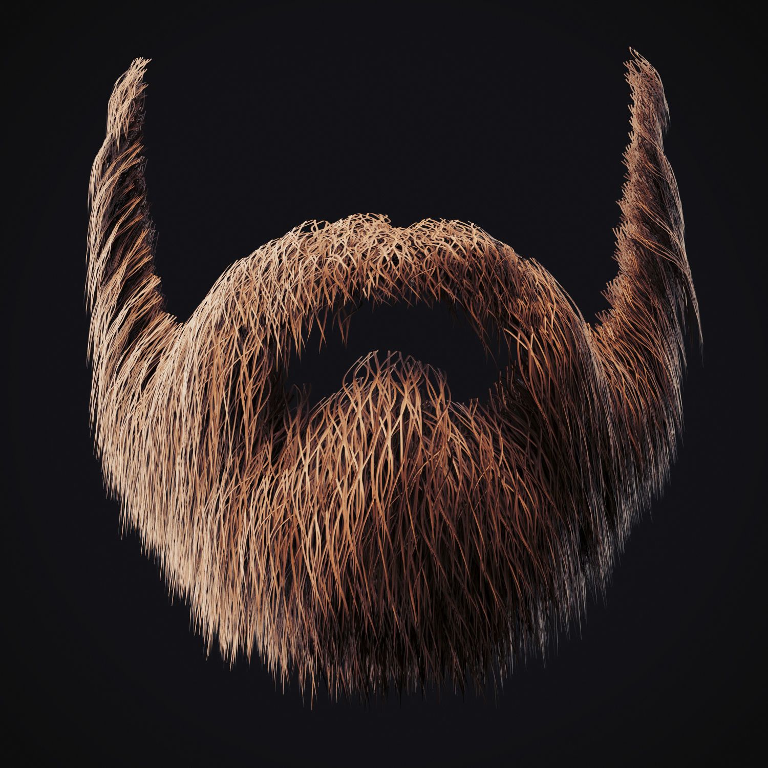 3D model Beard Low Poly 9 VR / AR / low-poly | CGTrader