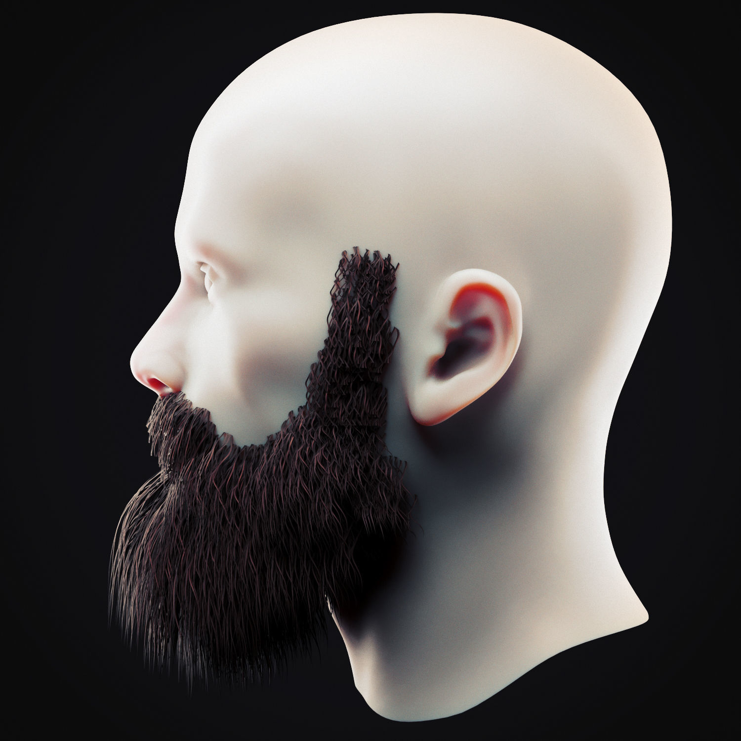 3D model Beard Low Poly 10 VR / AR / low-poly | CGTrader