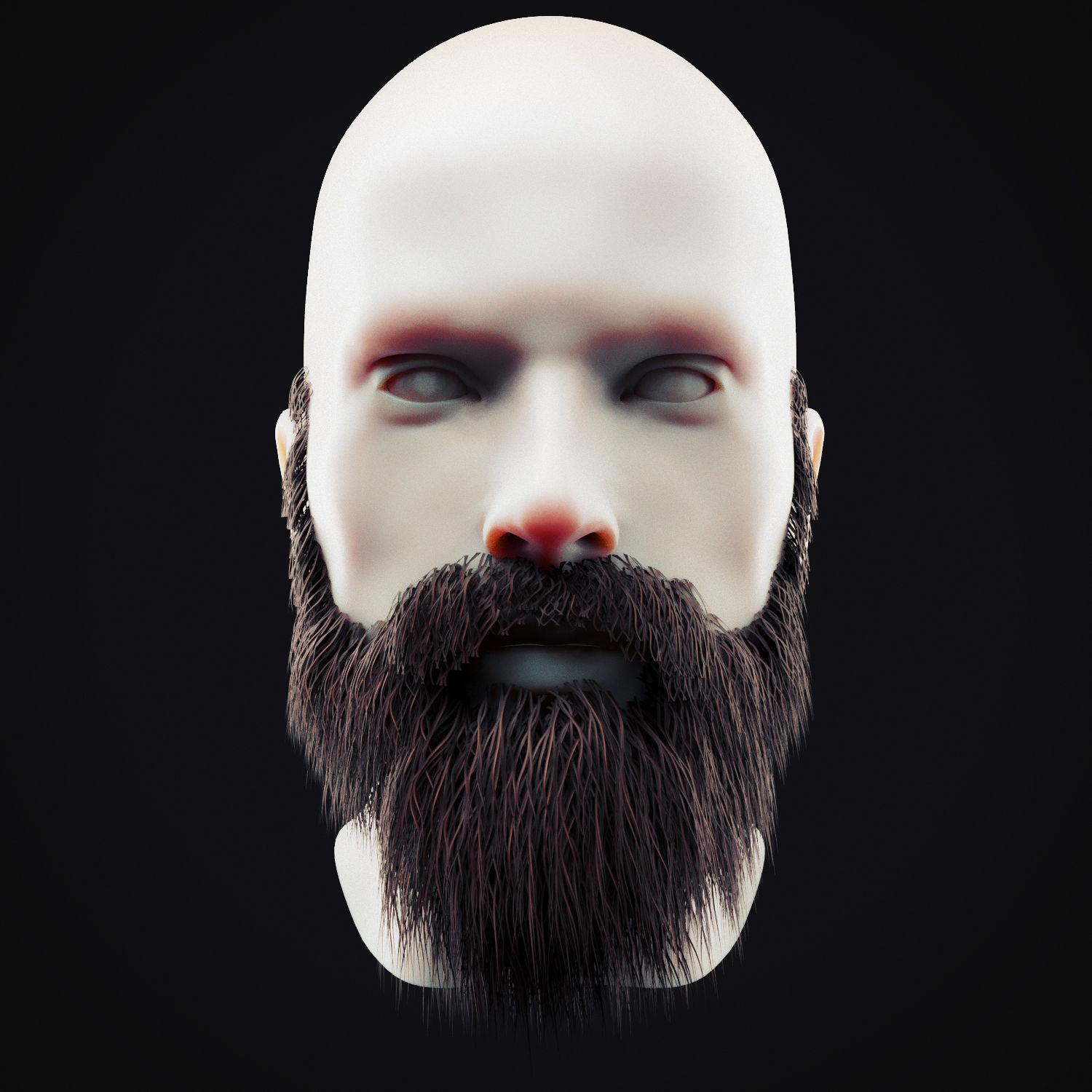 3D model Beard Low Poly 10 VR / AR / low-poly | CGTrader