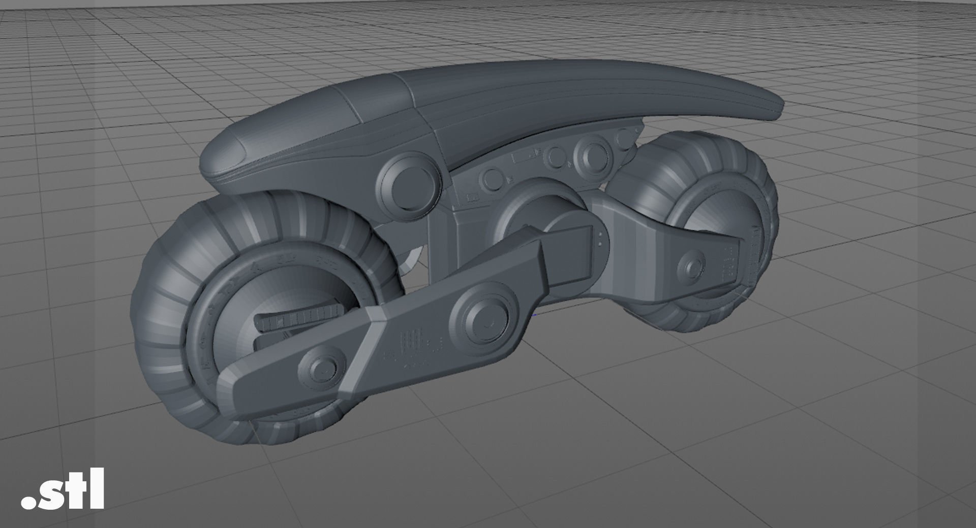 Alienbike V-Red 3D model | CGTrader