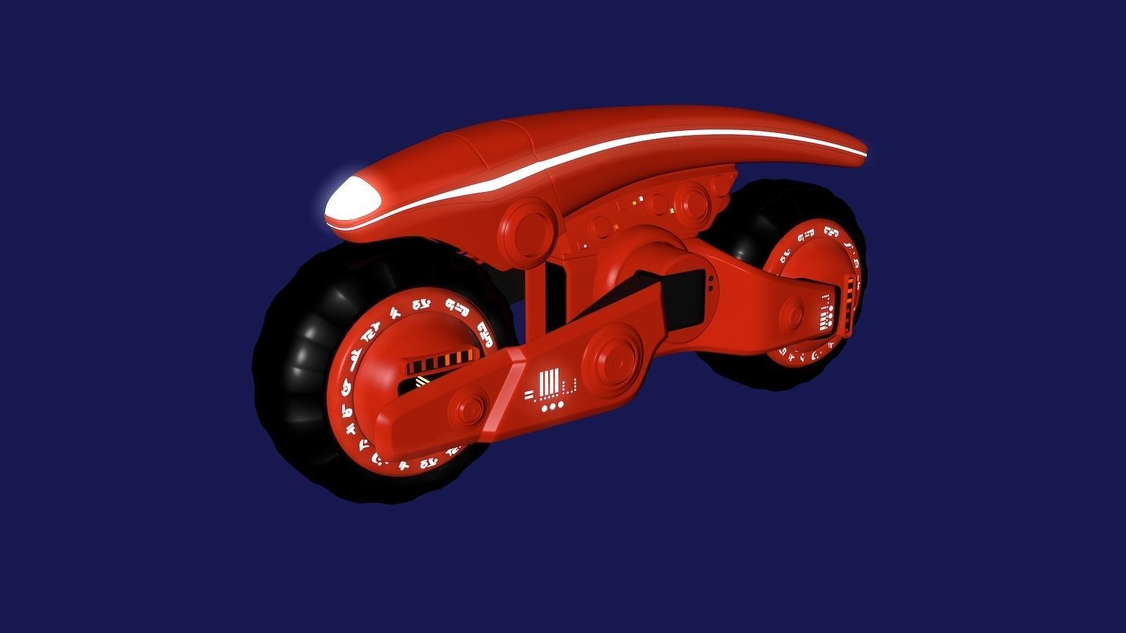 Alienbike V-Red 3D model | CGTrader