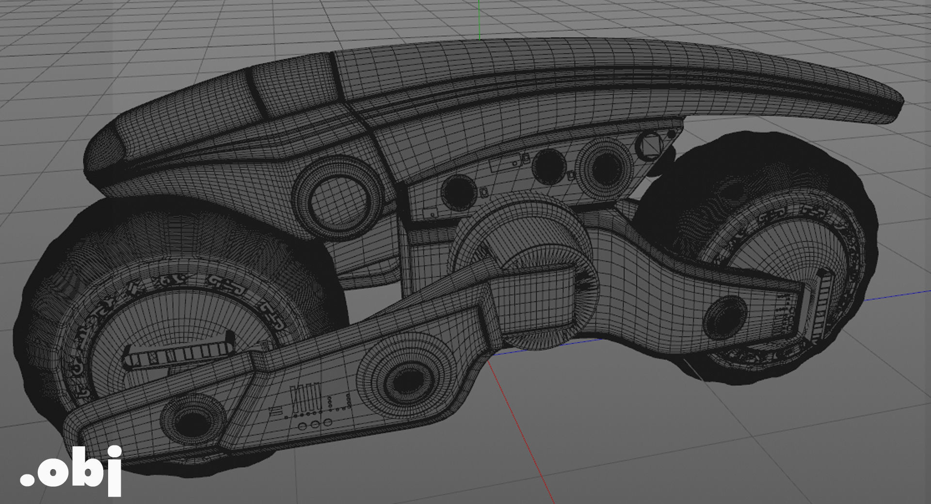 Alienbike V-Red 3D model | CGTrader