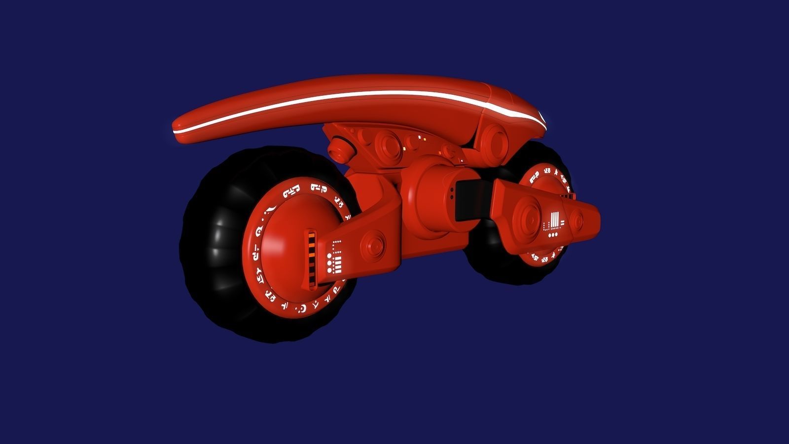 Alienbike V-Red 3D model | CGTrader
