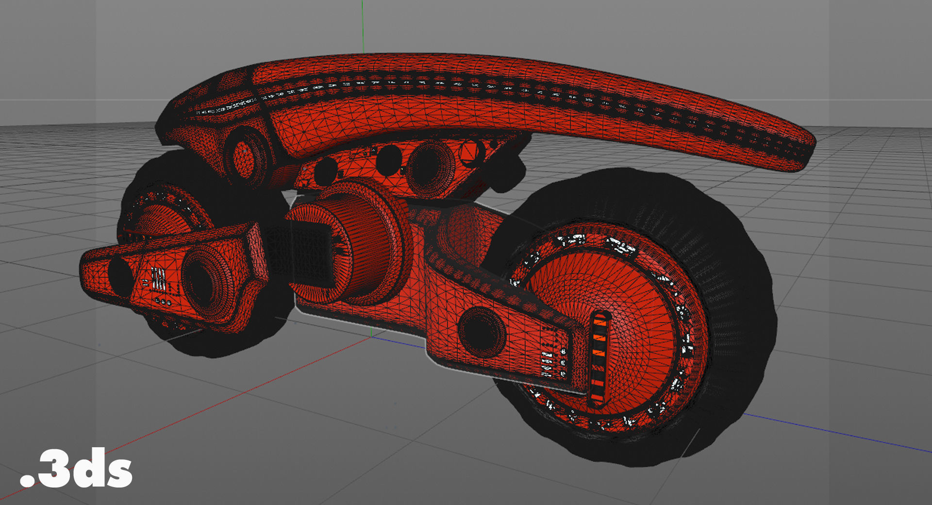 Alienbike V-Red 3D model | CGTrader