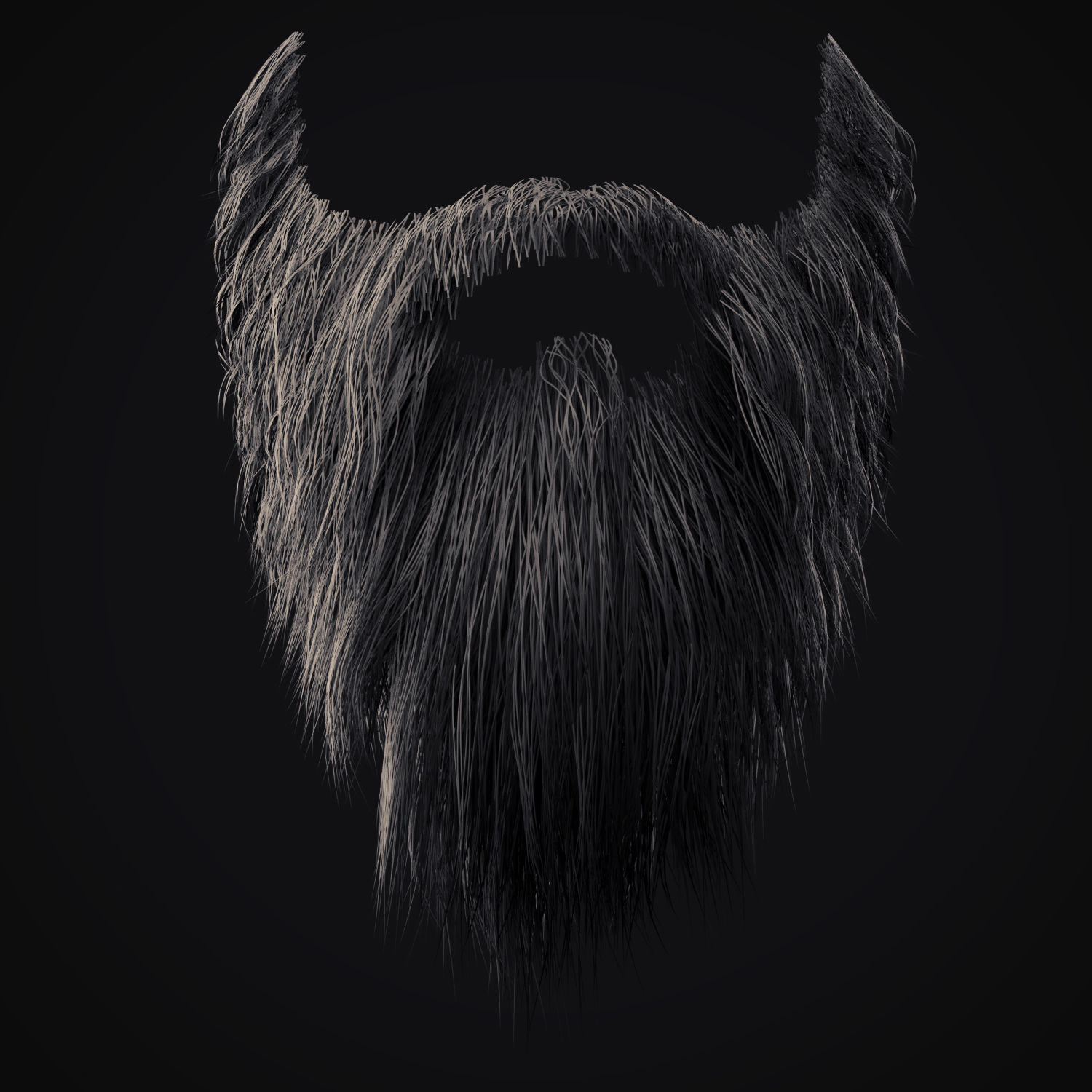 3D model Beard Low Poly 16 VR / AR / low-poly | CGTrader