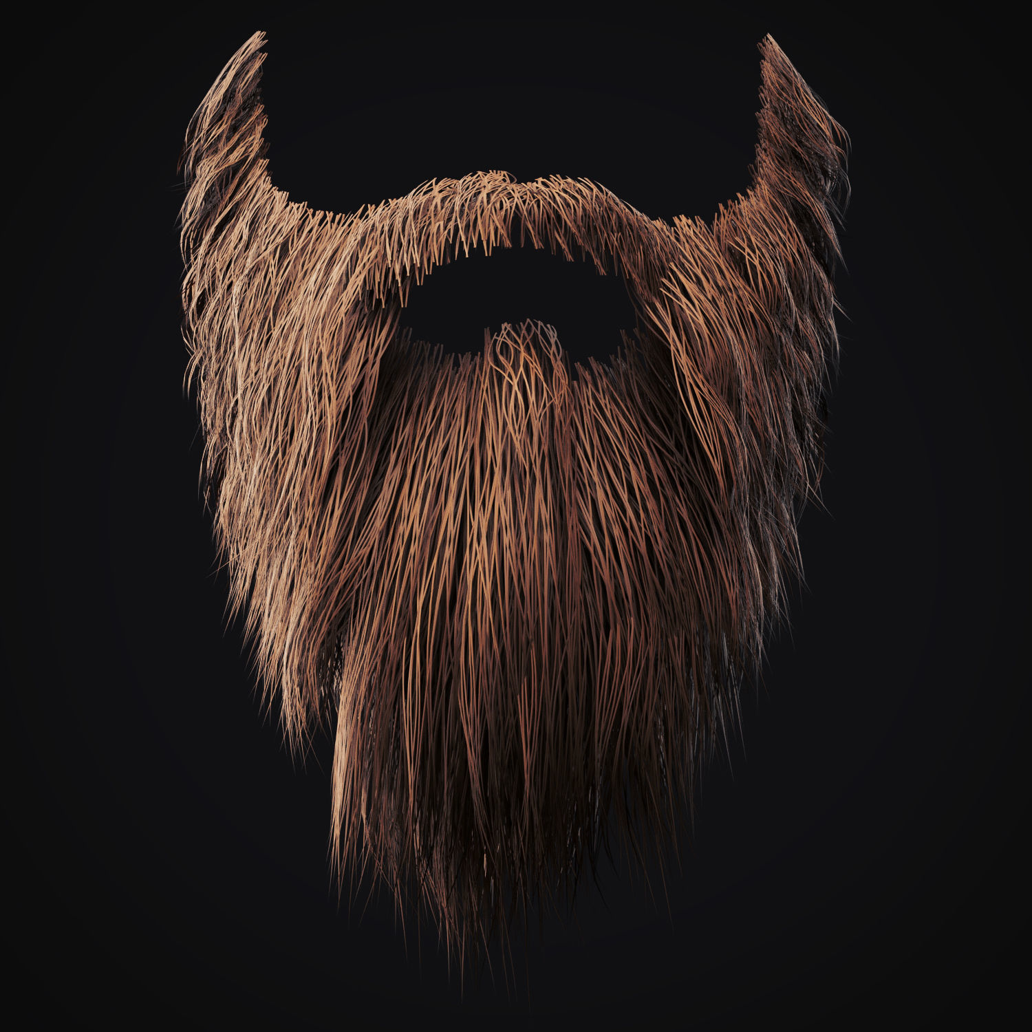 3D model Beard Low Poly 16 VR / AR / low-poly | CGTrader