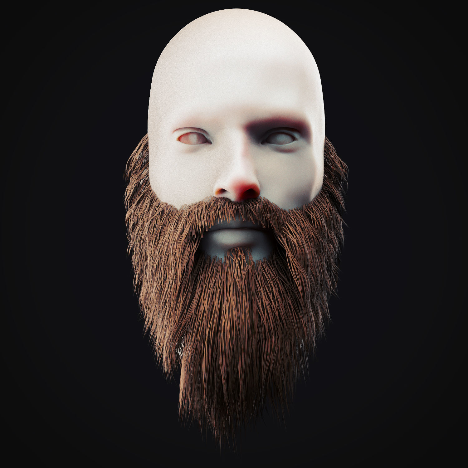 3D model Beard Low Poly 16 VR / AR / low-poly | CGTrader