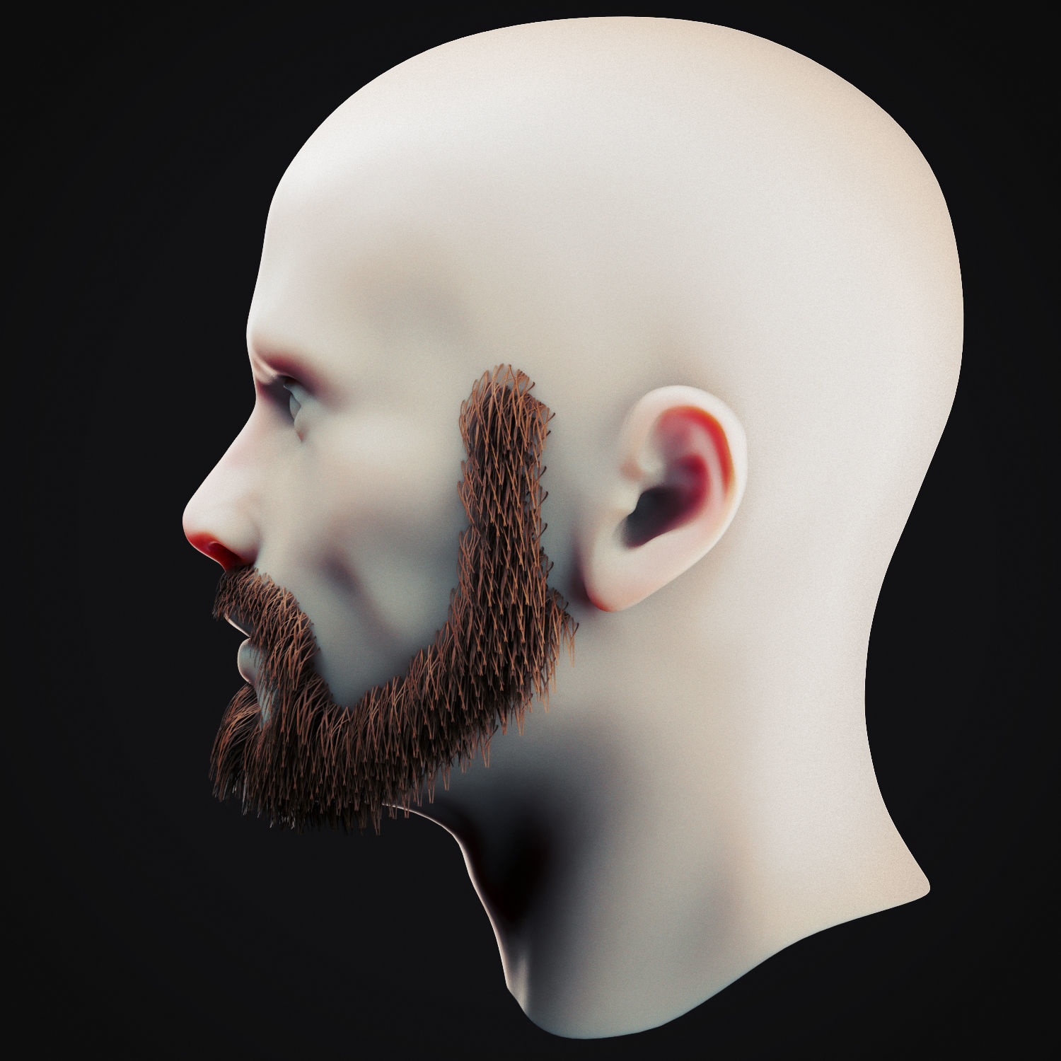3D model Beard Low Poly 18 VR / AR / low-poly | CGTrader