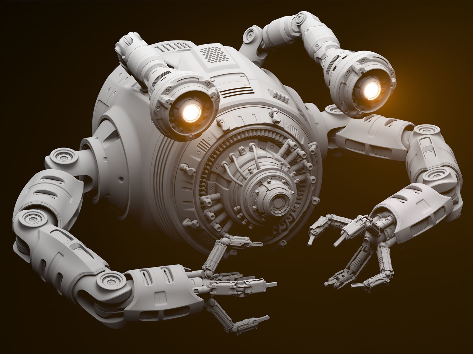 4 sci-fi drones pack 3D Model Collection | CGTrader
