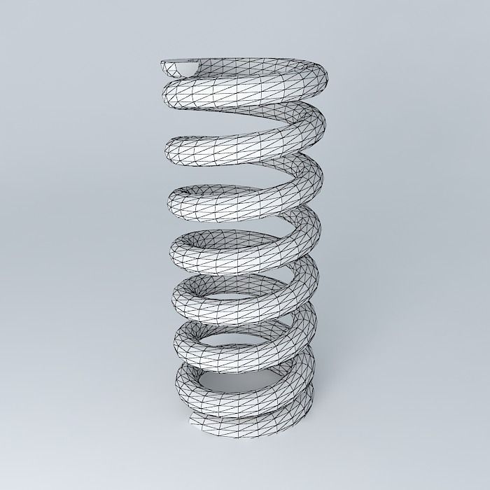 Spring spiral free 3D model | CGTrader