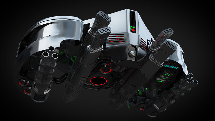alien drone 3D model rigged | CGTrader