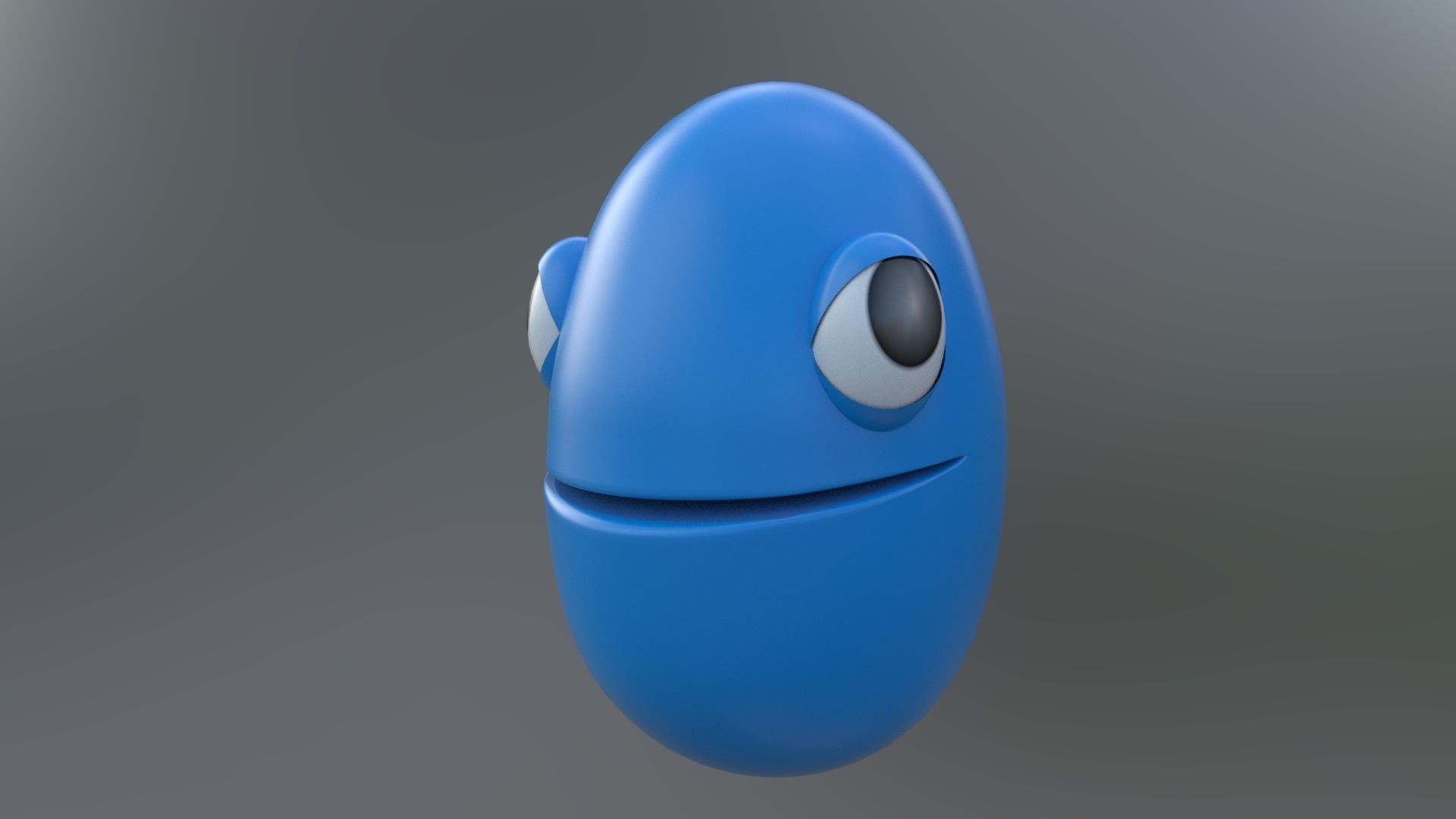 3D model Pacman 3d model and rig squash stretch VR / AR / low-poly ...