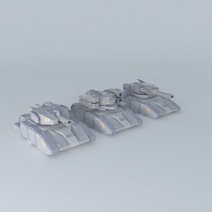 Hover Tanks free 3D model | CGTrader