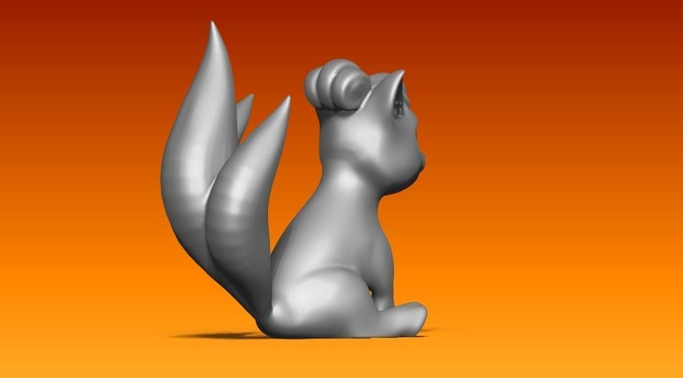 cartoon fox statue free 3D model 3D printable | CGTrader