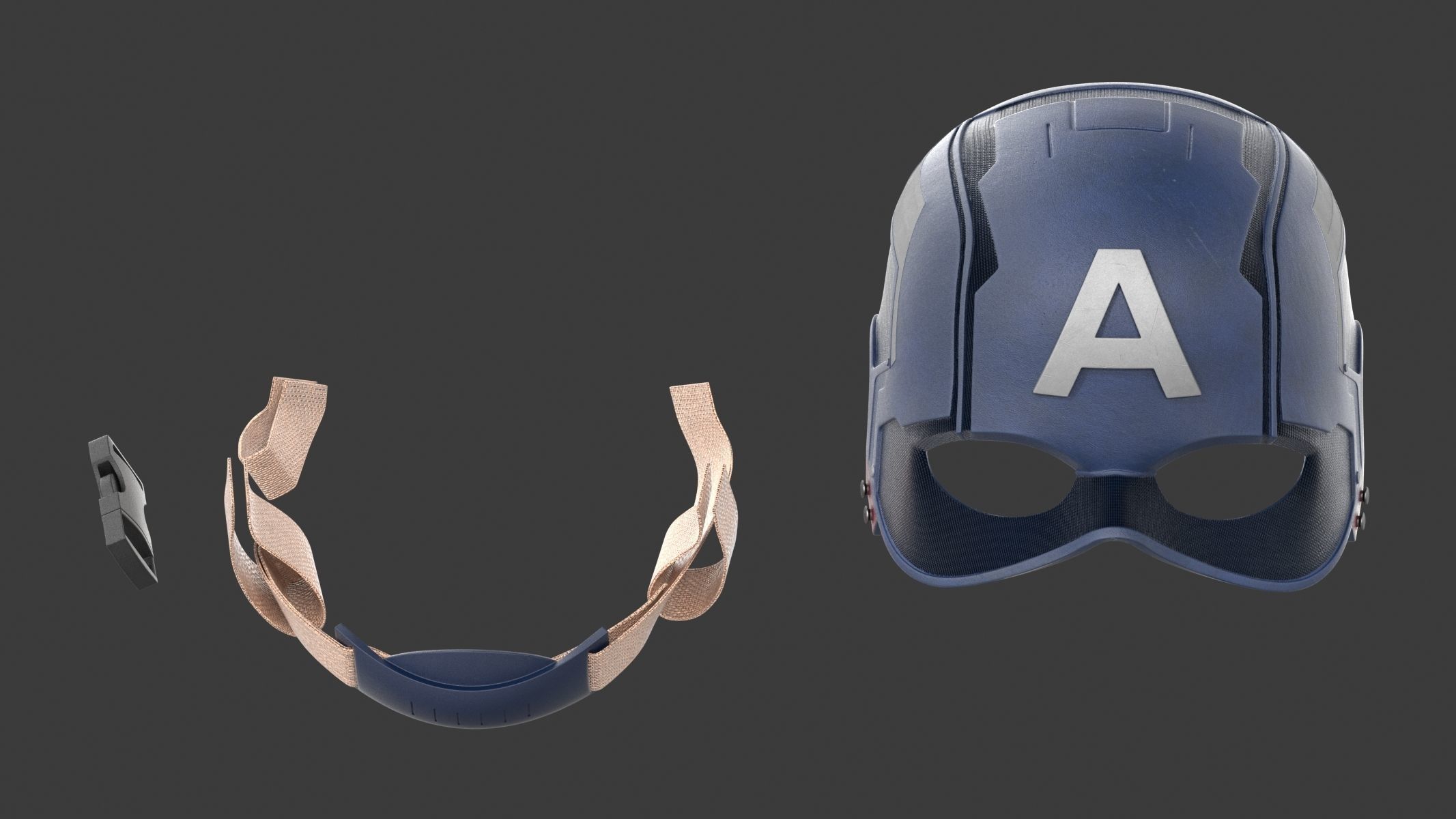 Captain America Helmet 3D model | CGTrader