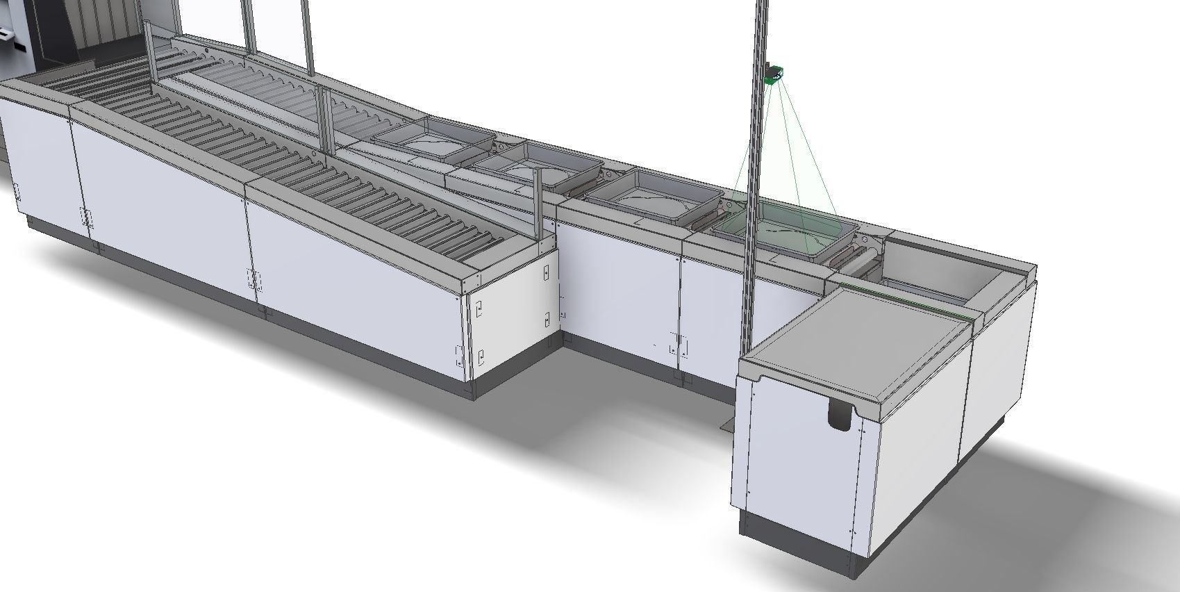 AUTOMATIC TRAY RETURN SYSTEM - BHS 3D model | CGTrader