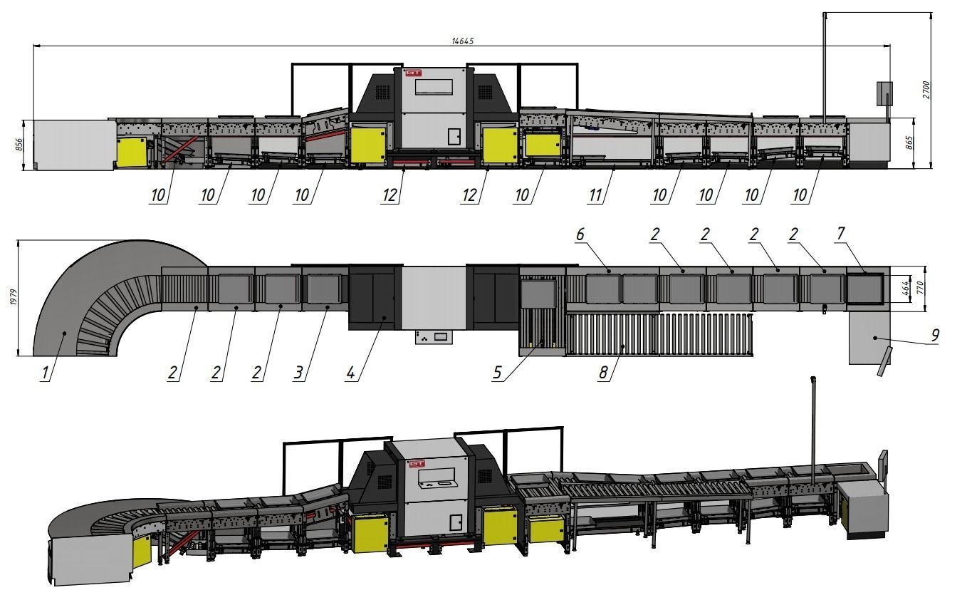 AUTOMATIC TRAY RETURN SYSTEM - BHS 3D model | CGTrader