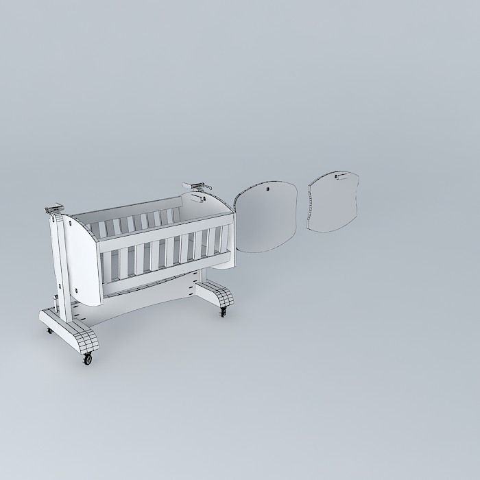 Baby Cradle free 3D model | CGTrader
