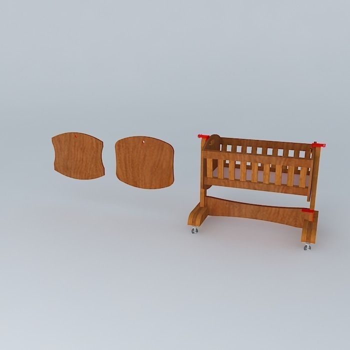 Baby Cradle free 3D model | CGTrader