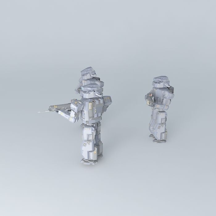 Mark II Robotic Adaptable Combat Infantry free 3D model | CGTrader
