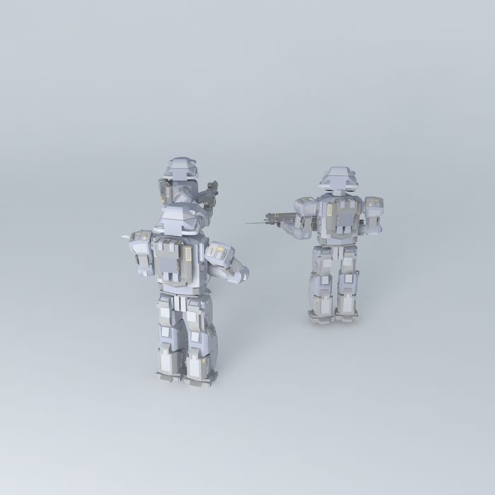 Mark II Robotic Adaptable Combat Infantry free 3D model | CGTrader
