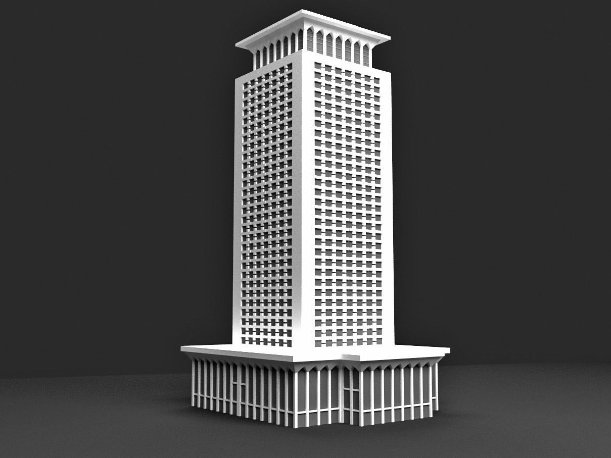 Egyptian Ministry of Foreign Affairs building 3D model | CGTrader