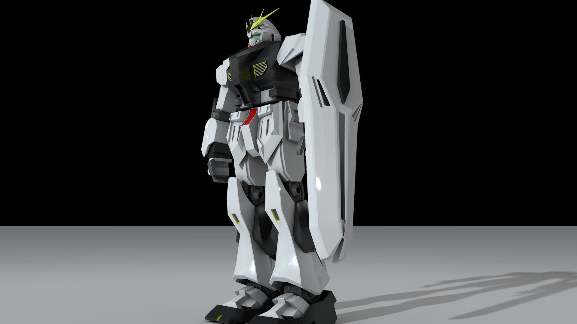 Gundam free 3D model rigged | CGTrader