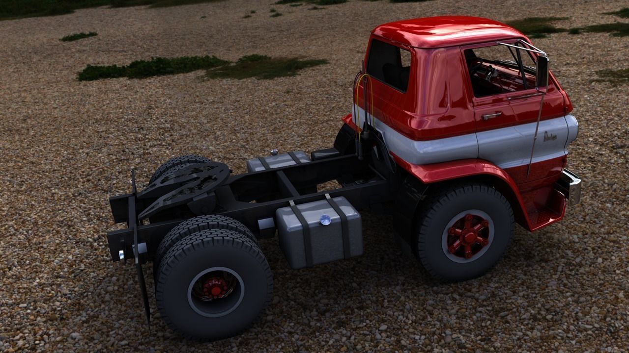 DODGE L700 TILT CAB TRUCK 1969 3D model | CGTrader