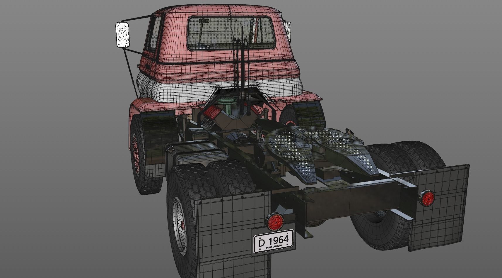 DODGE L700 TILT CAB TRUCK 1969 3D model | CGTrader