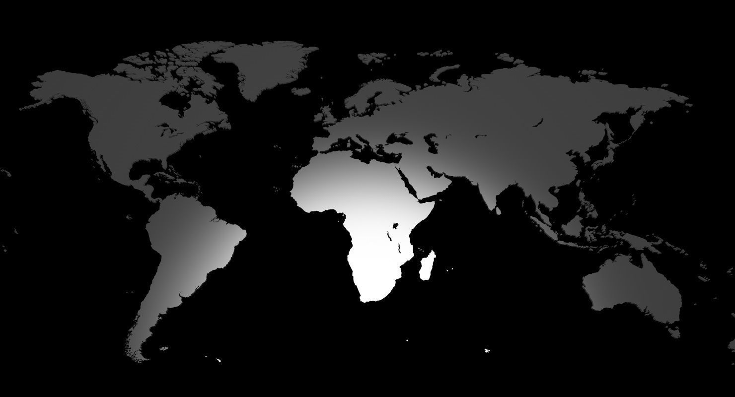 Simple Vectorised World Map 3D model | CGTrader