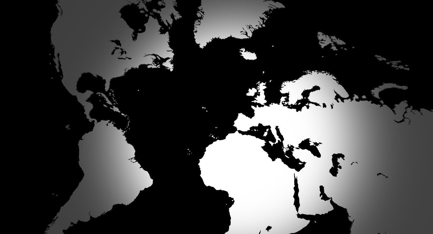 Simple Vectorised World Map 3D model | CGTrader