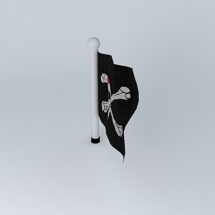 Pirate Flag free 3D model | CGTrader