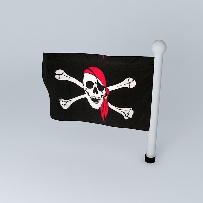 Pirate Flag free 3D model | CGTrader