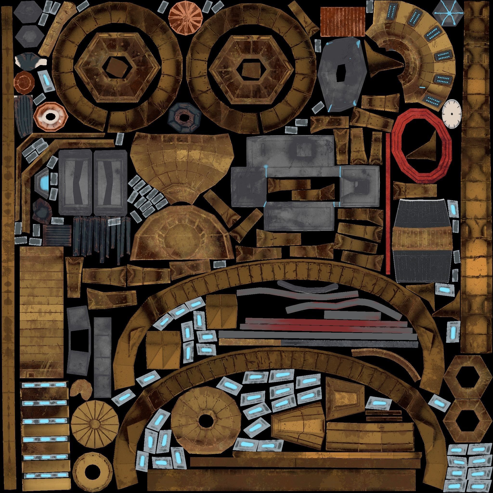 3D model Stylized steampunk generator VR / AR / low-poly | CGTrader