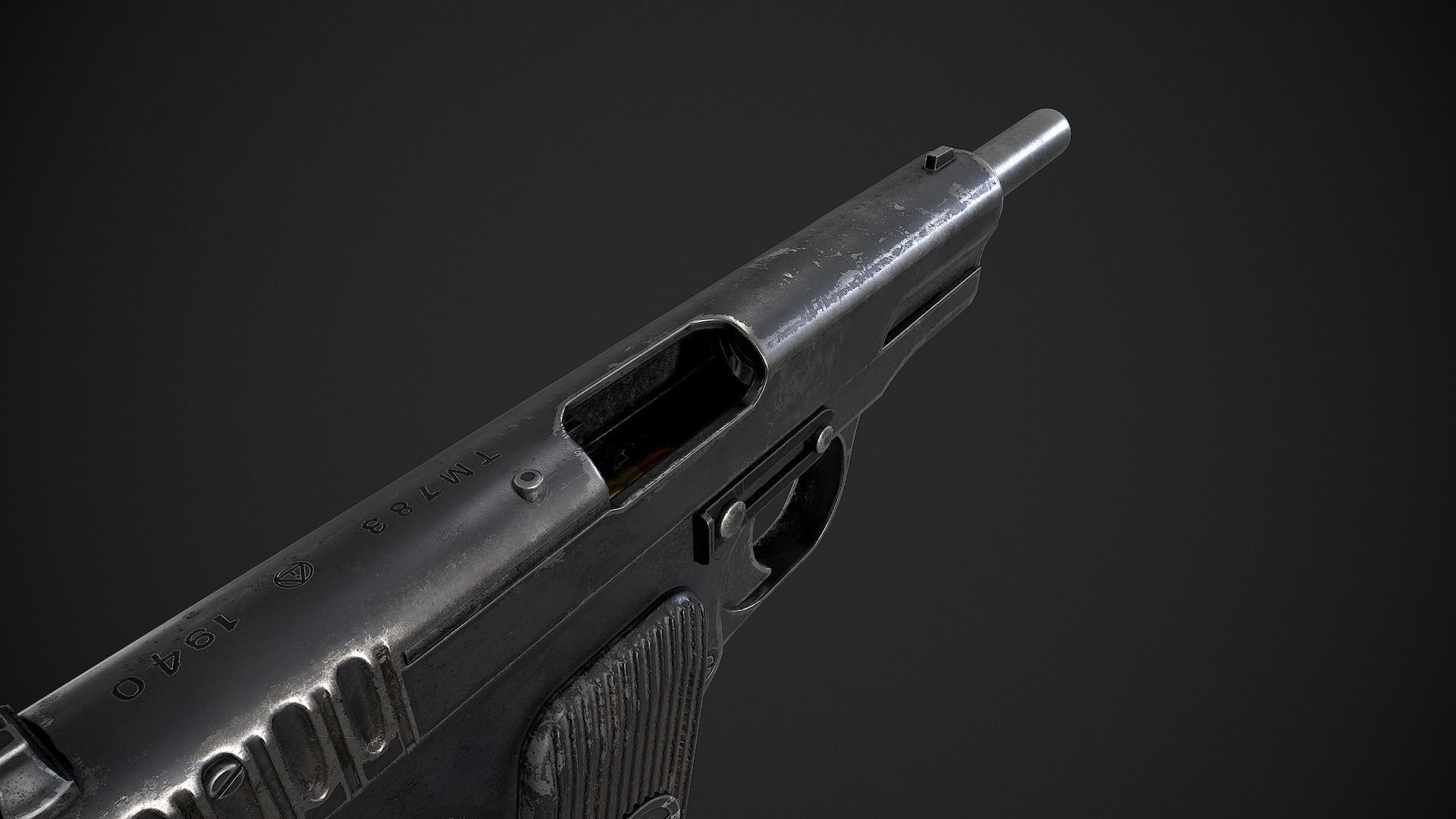 TT-33 Pistol free VR / AR / low-poly 3D model rigged | CGTrader