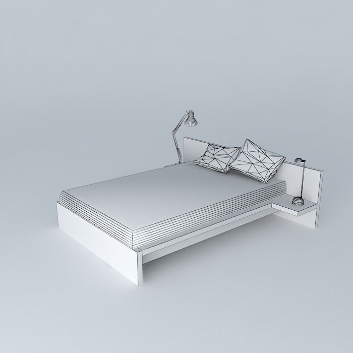 Simple bed free 3D model | CGTrader