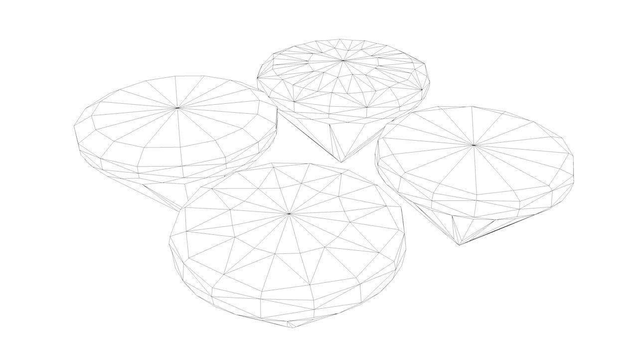 Diamonds diamond free VR / AR / low-poly 3D model | CGTrader